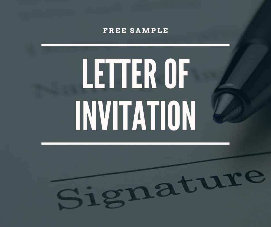 Sample Letter For Canadian Visa Invitation Invitation